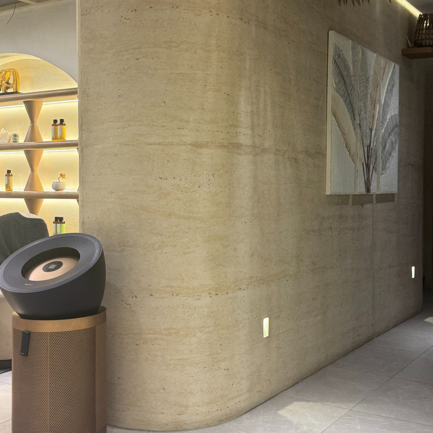 Flexible 3D Stone Wall Panel Sample - TRAVERTINO | DECKO Flexistone ...