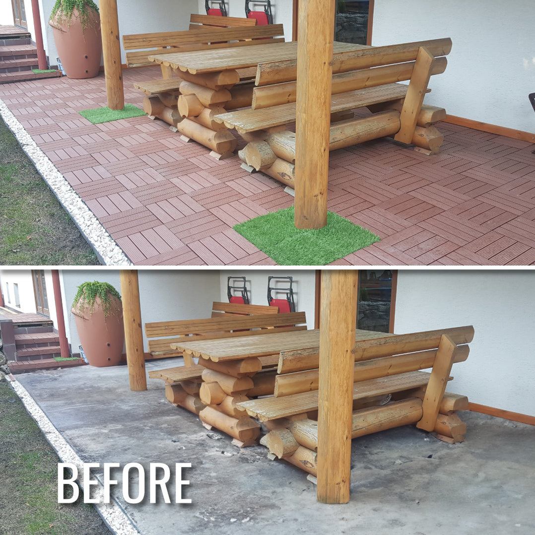 DECKO Premium Tiles - BROWN - 300/300/20 - Price/Tile — DECKO Australia