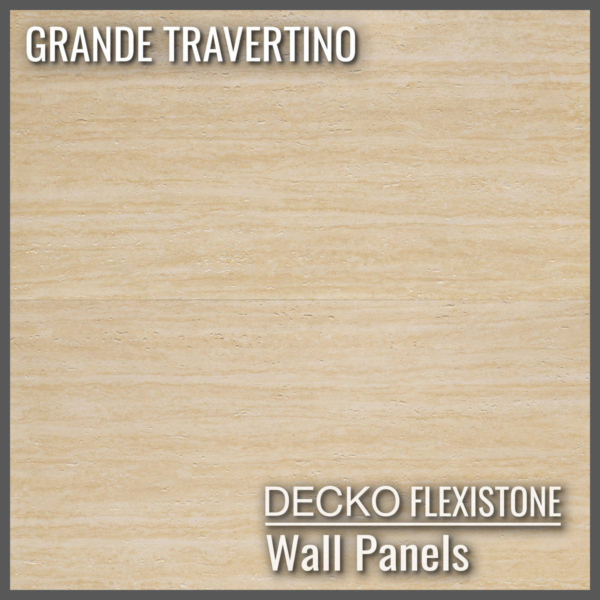 Flexible 3D Stone Wall Panels - GRANDE TRAVERTINO - Box of 6 panels (1 ...