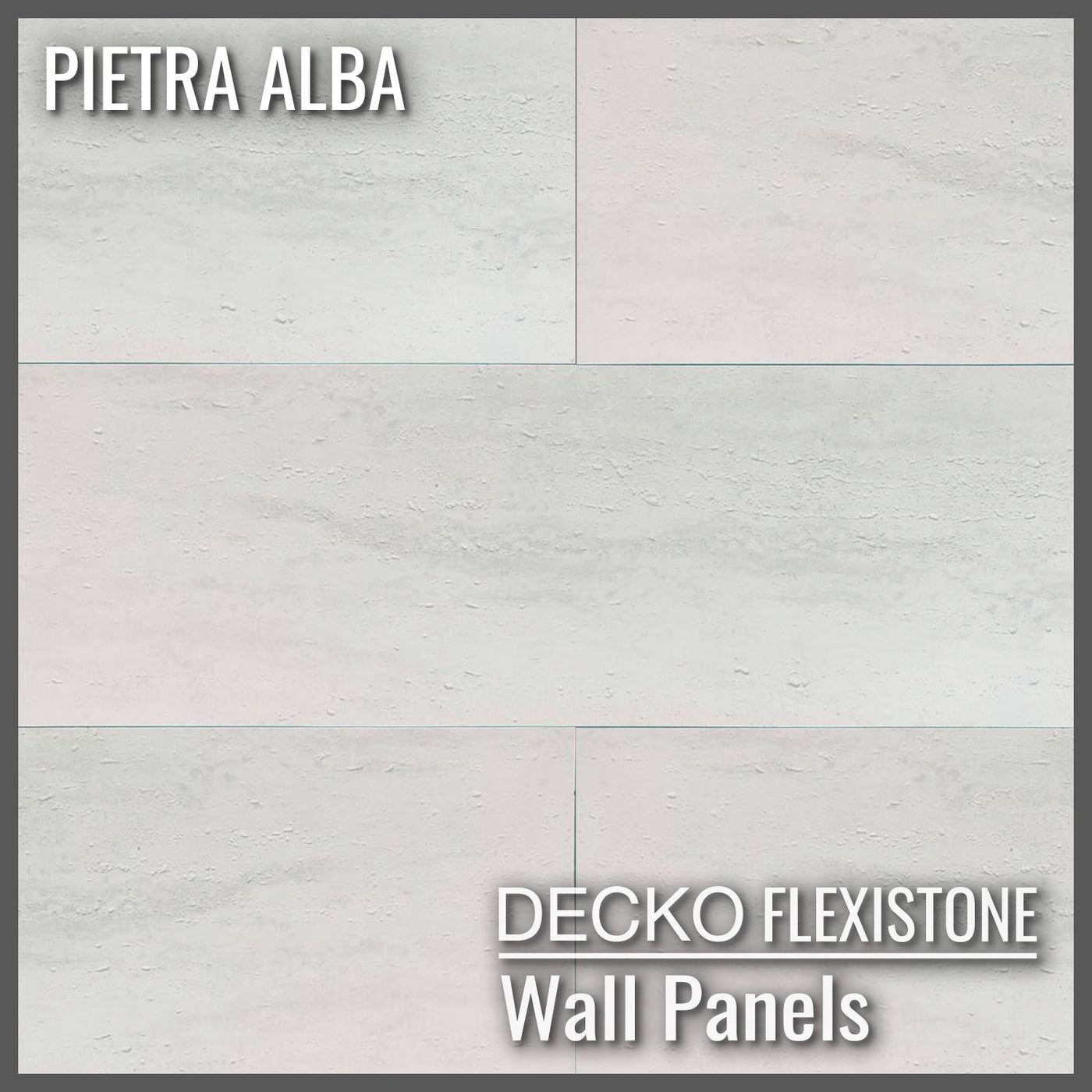 DECKO Flexistone Wall Panels - PIETRA ALBA - Box of 16 Panels 900x300m ...