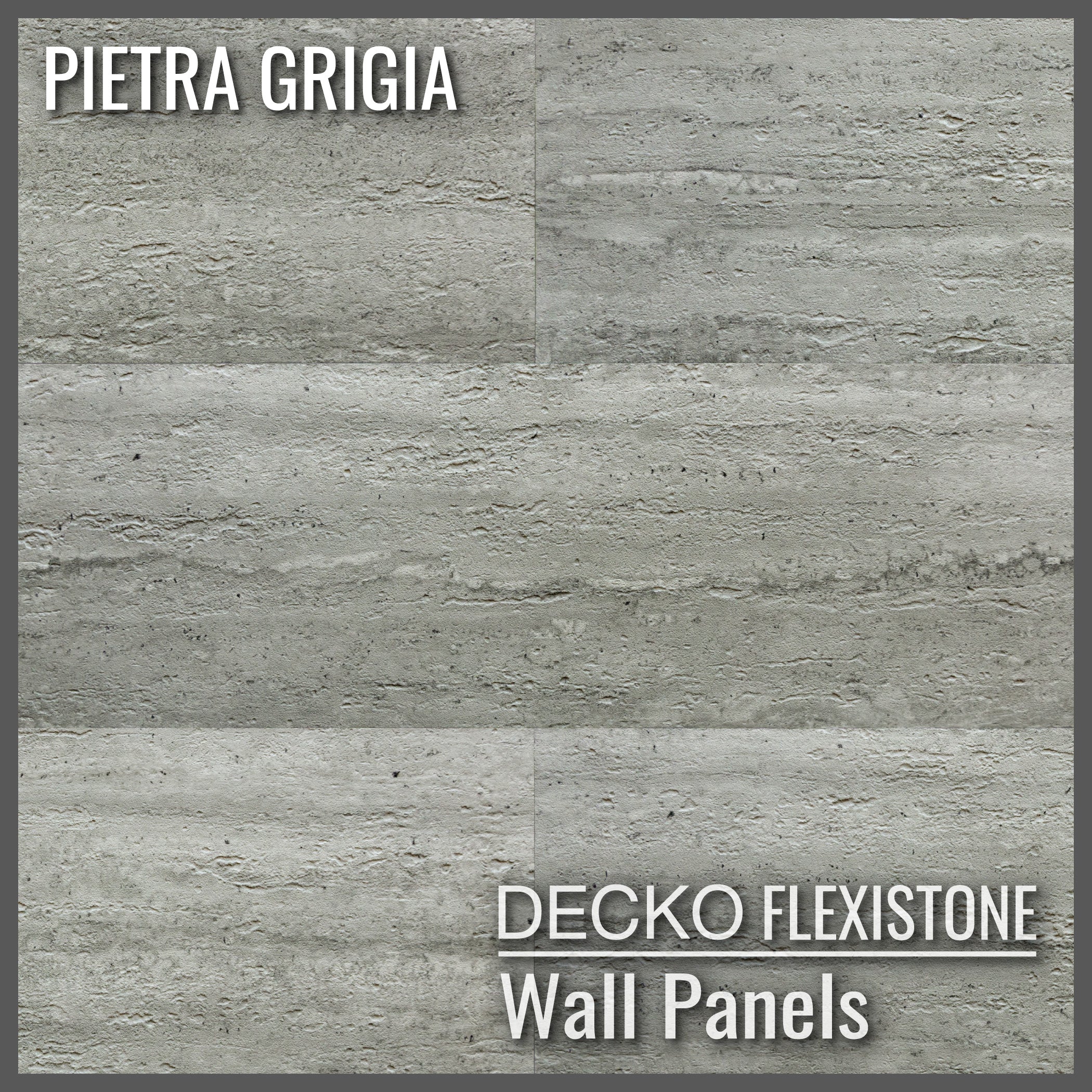 Flexible 3D Stone Wall Panels - PIETRA GRIGIA - Box of 16 panels (900x ...
