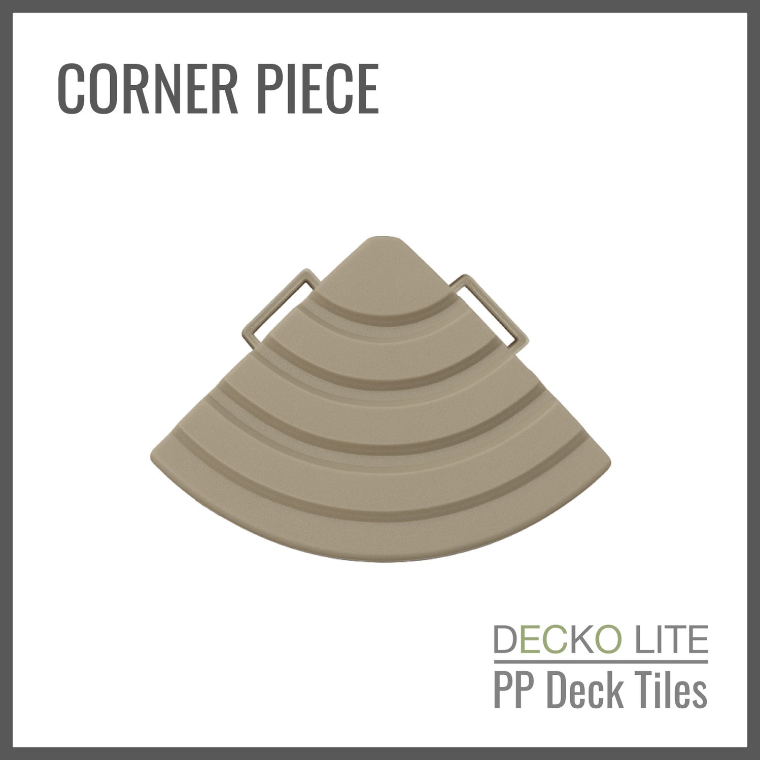 Corner Ramp Edges for DECKO Lite PP Deck Tiles - Choose Colour ...
