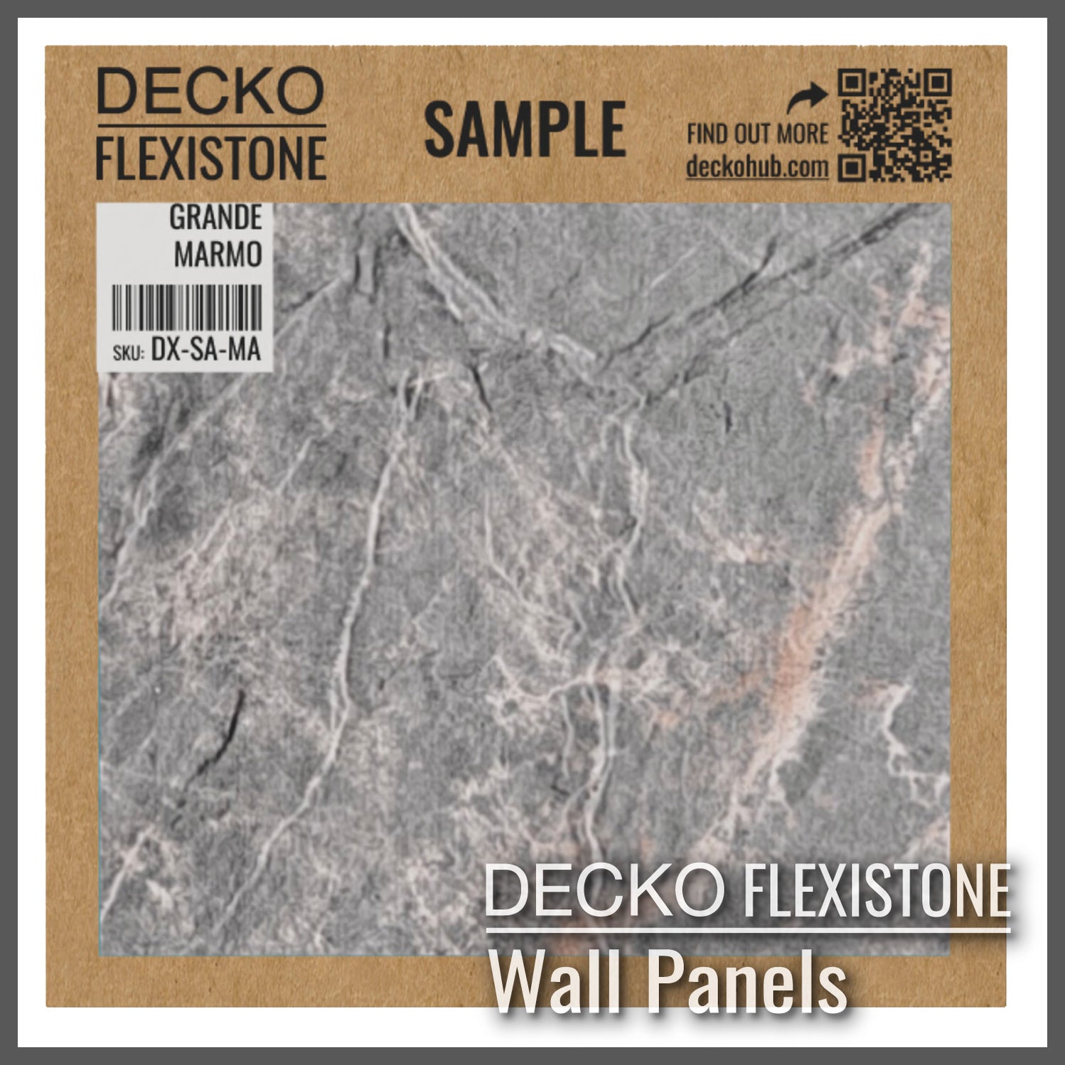 DECKO FLEXISTONE wall panel SAMPLE - GRANDE MARMO - Free Shipping ...