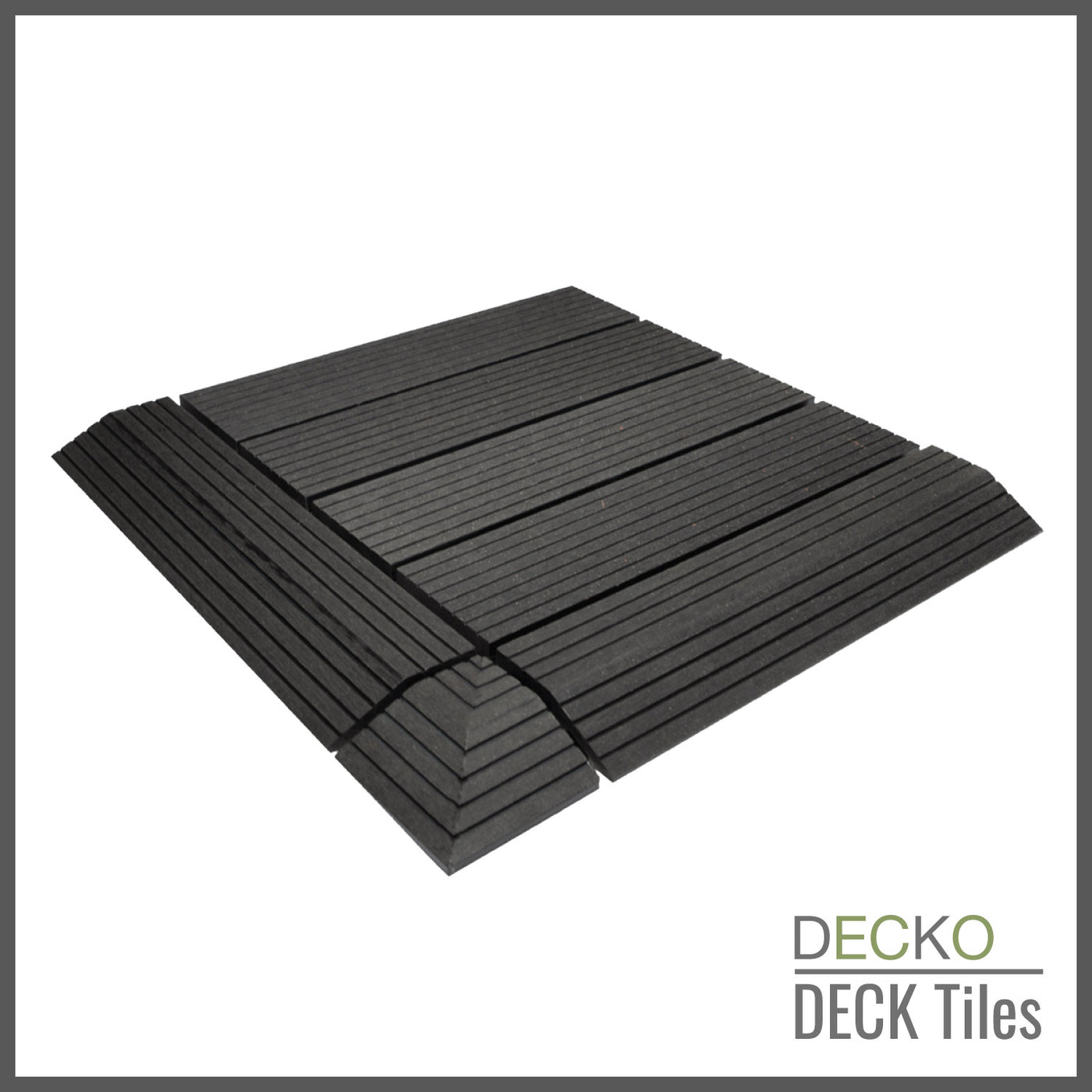 DECKO Premium Tiles - CHARCOAL - 300/300/20 - Price/Tile — DECKO Australia