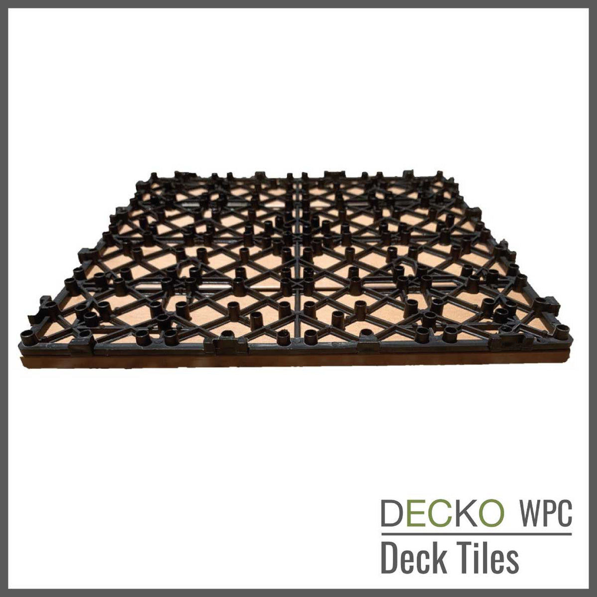 DECKO Premium Tiles - CHARCOAL - 300/300/20 - Price/Tile — DECKO Australia