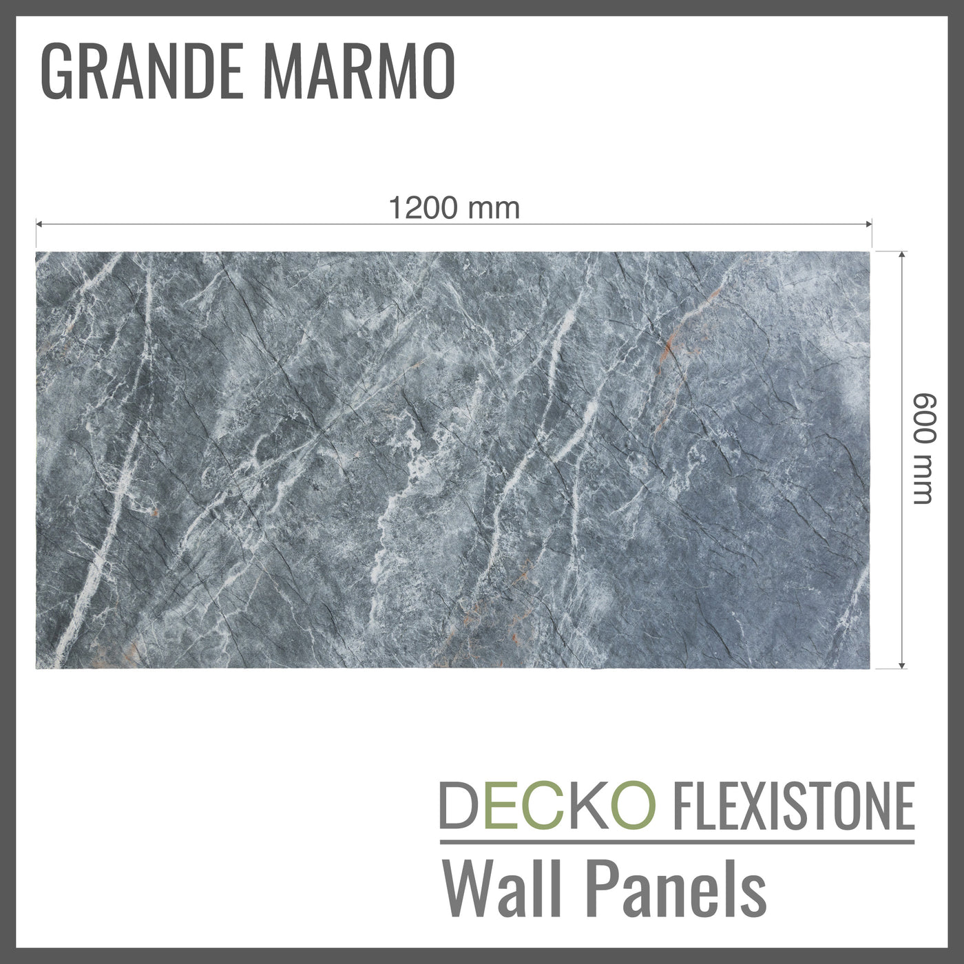 Flexible 3D Stone Wall Panels - GRANDE MARMO - Box of 5 serial panels ...