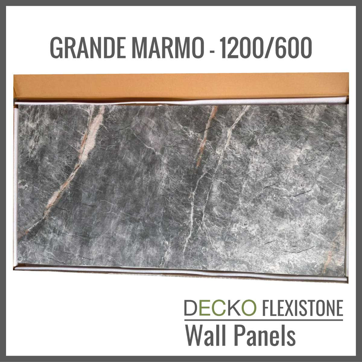 Flexible 3D Stone Wall Panels - GRANDE MARMO - Box of 5 serial panels ...