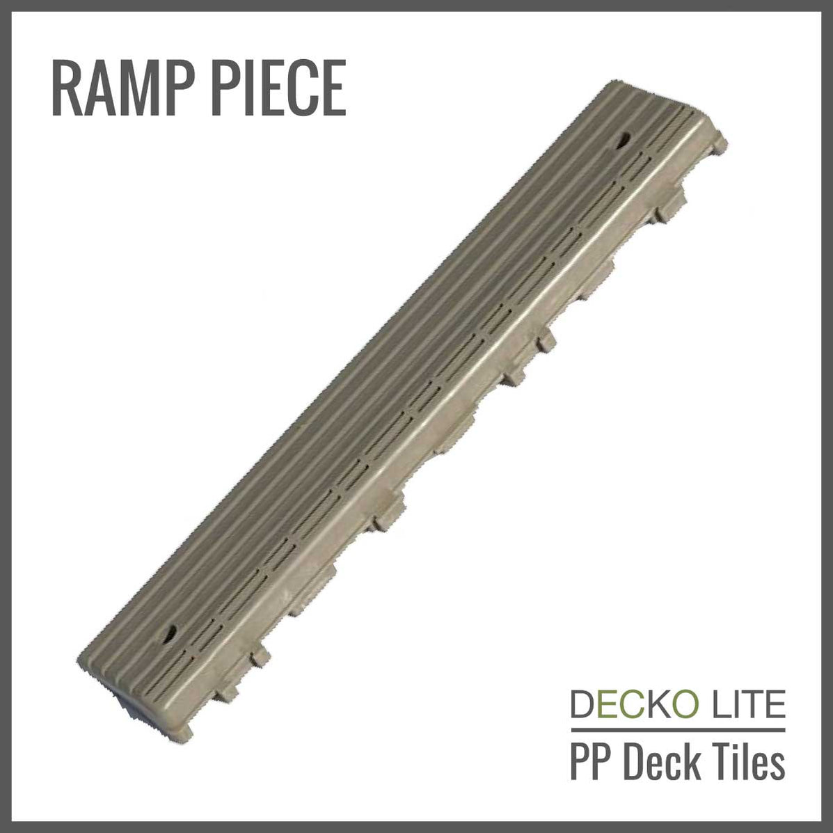 Ramp Edges for DECKO Lite PP Deck Tiles - Choose Colour - Premium, 100% ...