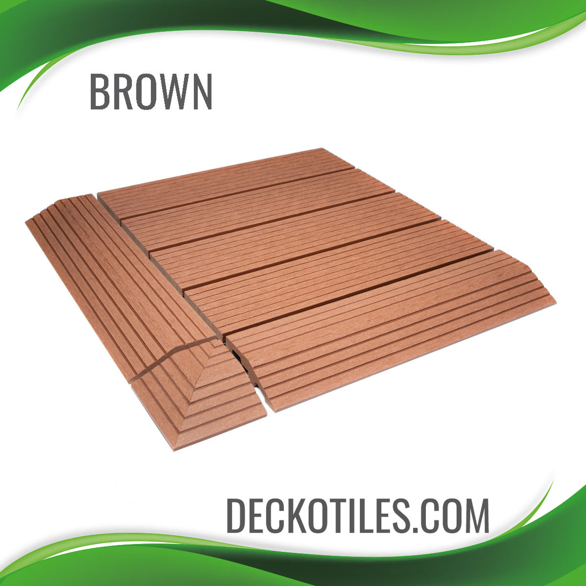DECKO Premium Tiles - BROWN - 300/300/20 - Price/Tile — DECKO Australia