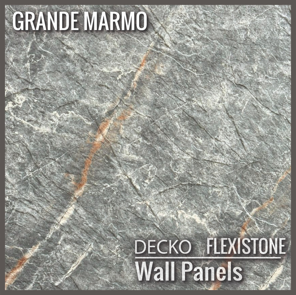 DECKO Flexistone Wall Panels - GRANDE MARMO - Box of 5 1200x600mm Pane ...